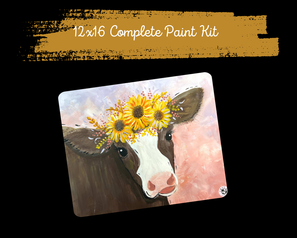 BAILEY THE COW - DIY Canvas Paint Kit – The Bougie Brush